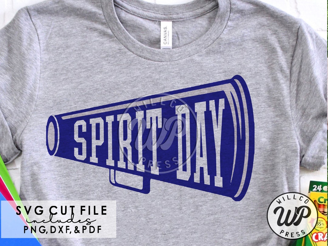Spirit Day Png, Teacher Svg, Cheer Megahorn, Svg Files for Cricut ...