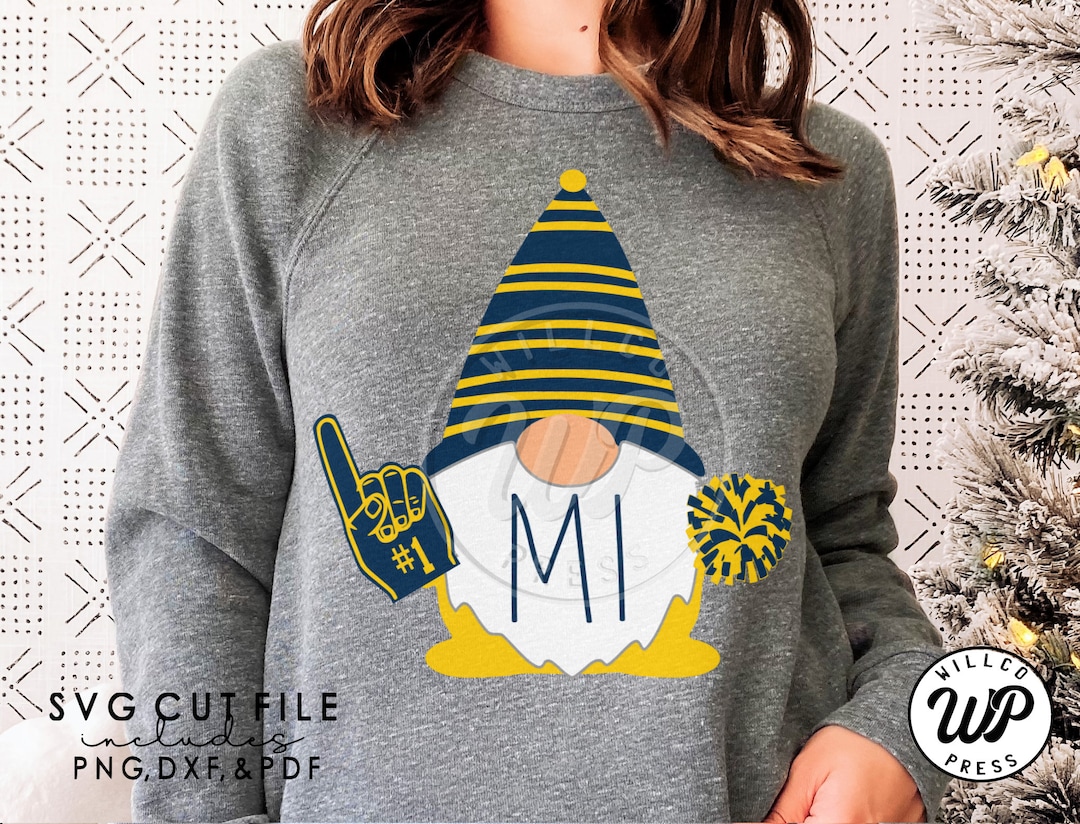 MI Gnome Svg, Michigan Svg, Christmas Svg, Santa Png, Dxf, Svg Files ...