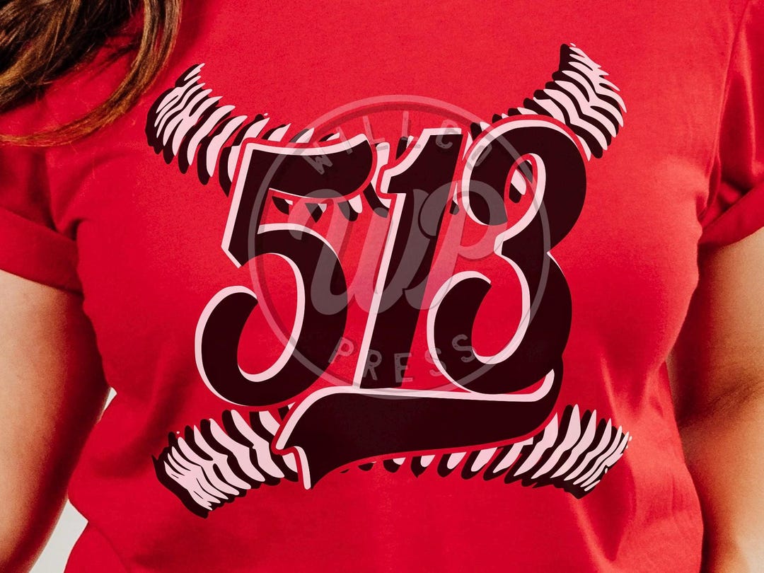 513 Retro Baseball, Cincinnati Svg, Png Clipart, Dxf, Svg Files for ...