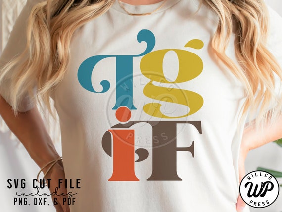 TGIF Svg Retro Png Dxf Svg Files for Cricut - Etsy Canada