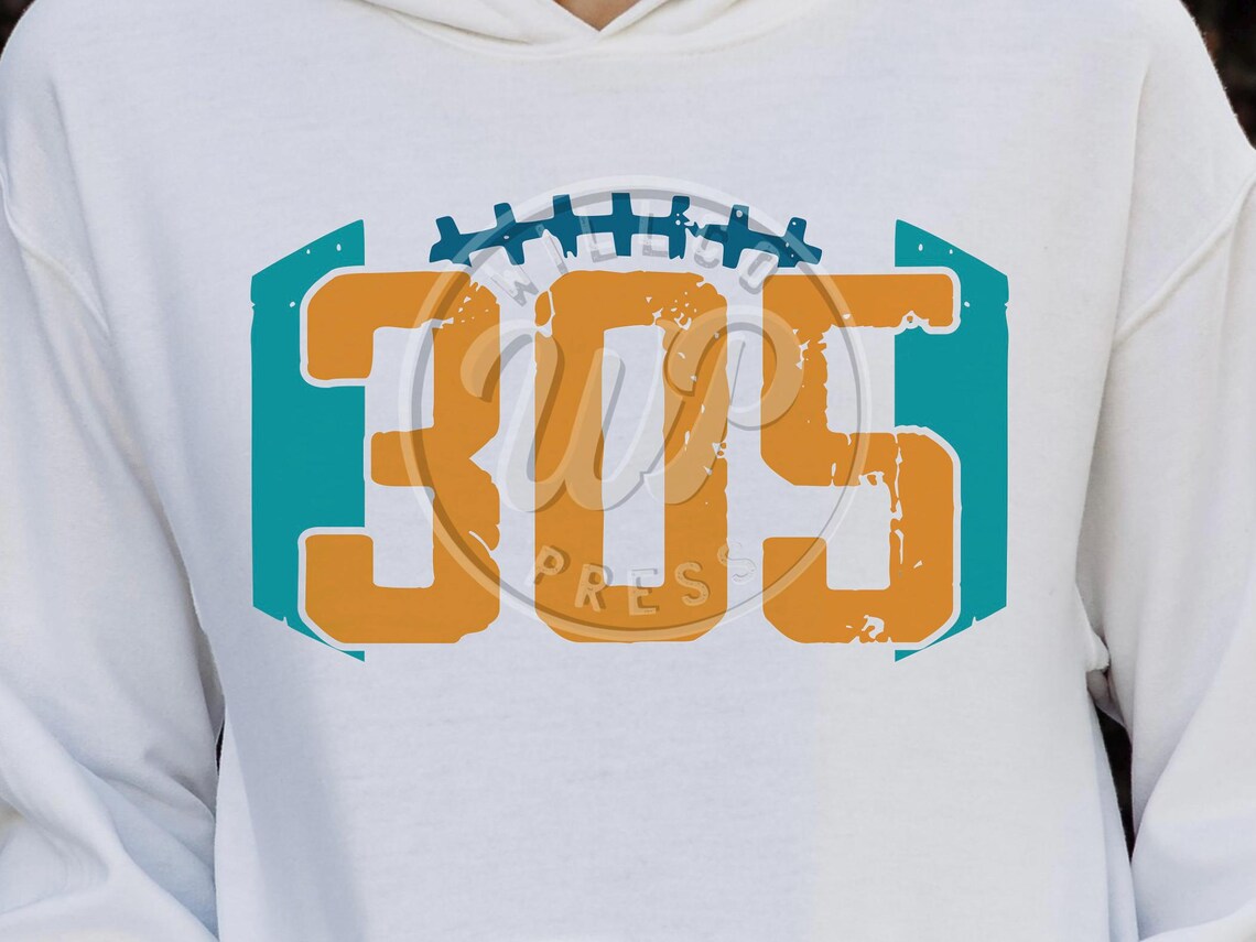 305 Football Svg, Miami Area Code, Digitial Download, Transparent Png ...