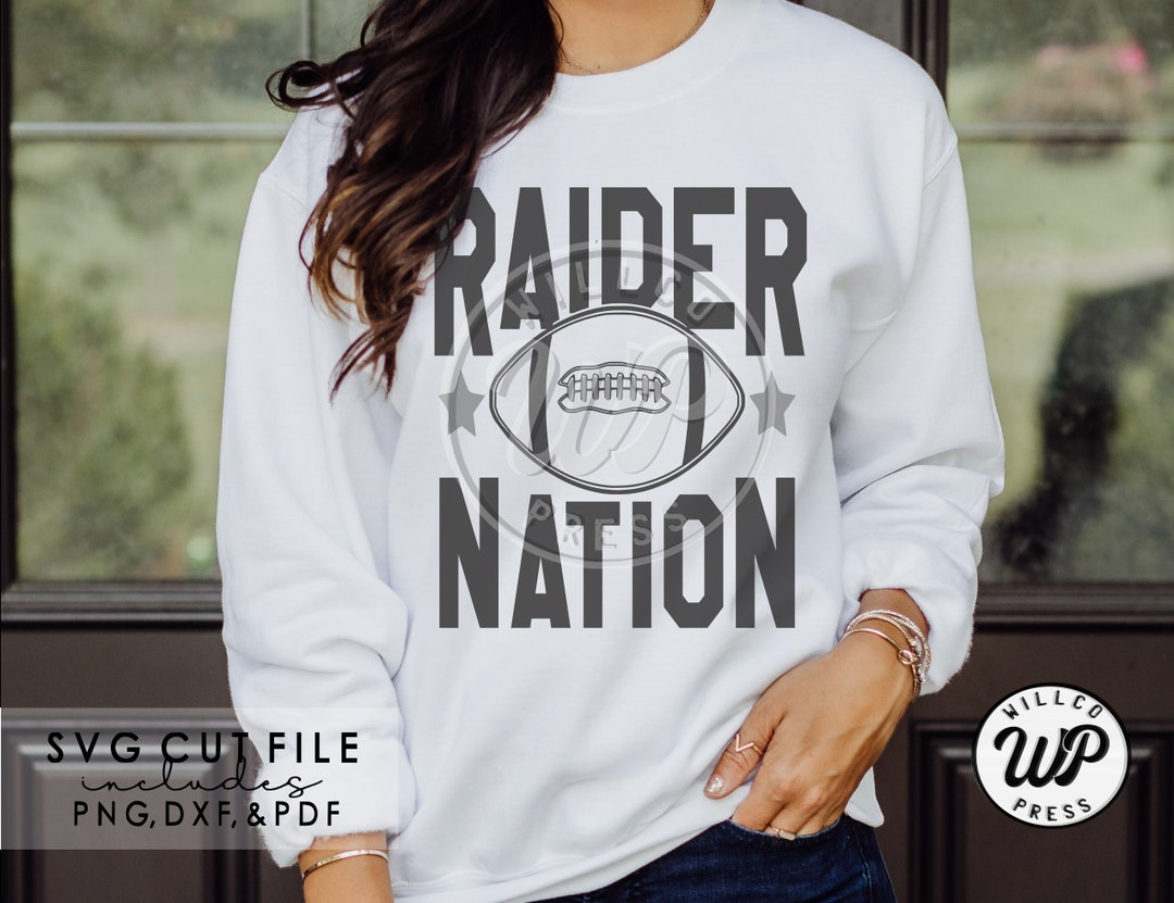 Raider Nation Svg, Raiders Football, School Team Mascots, Png, Dxf, Svg ...