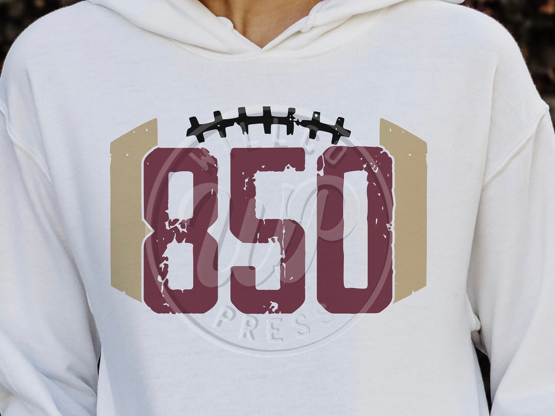 850 Area Code Svg, Grunge Football, Tallahassee Dtf, Dxf for Silouhette ...