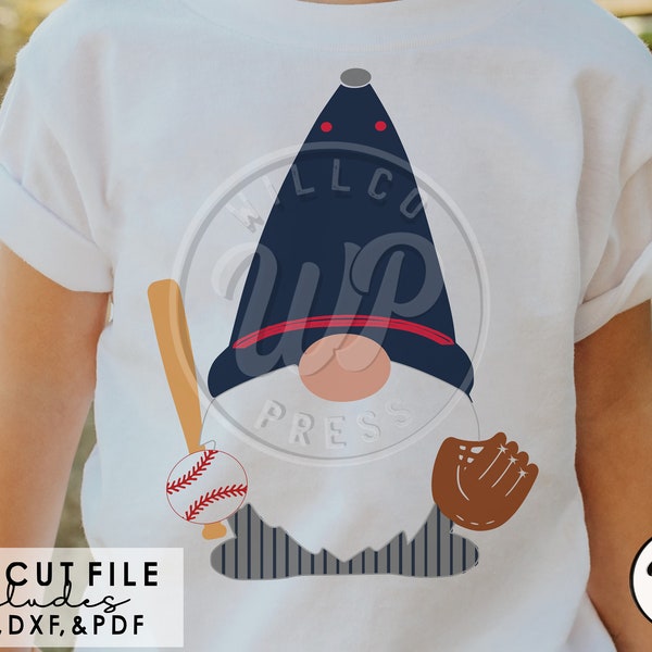 Baseball Gnome Clipart - Etsy