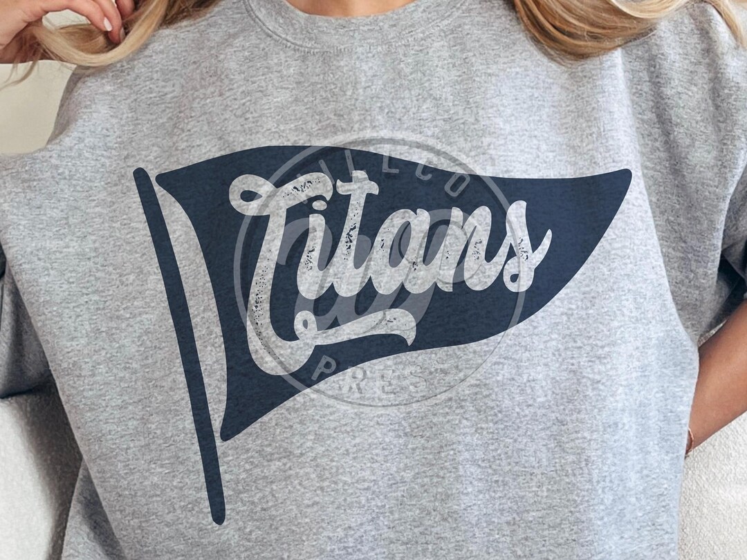 Titans Pennant Svg, Team Flag Svg, Retro Football Svg, Digital Download ...