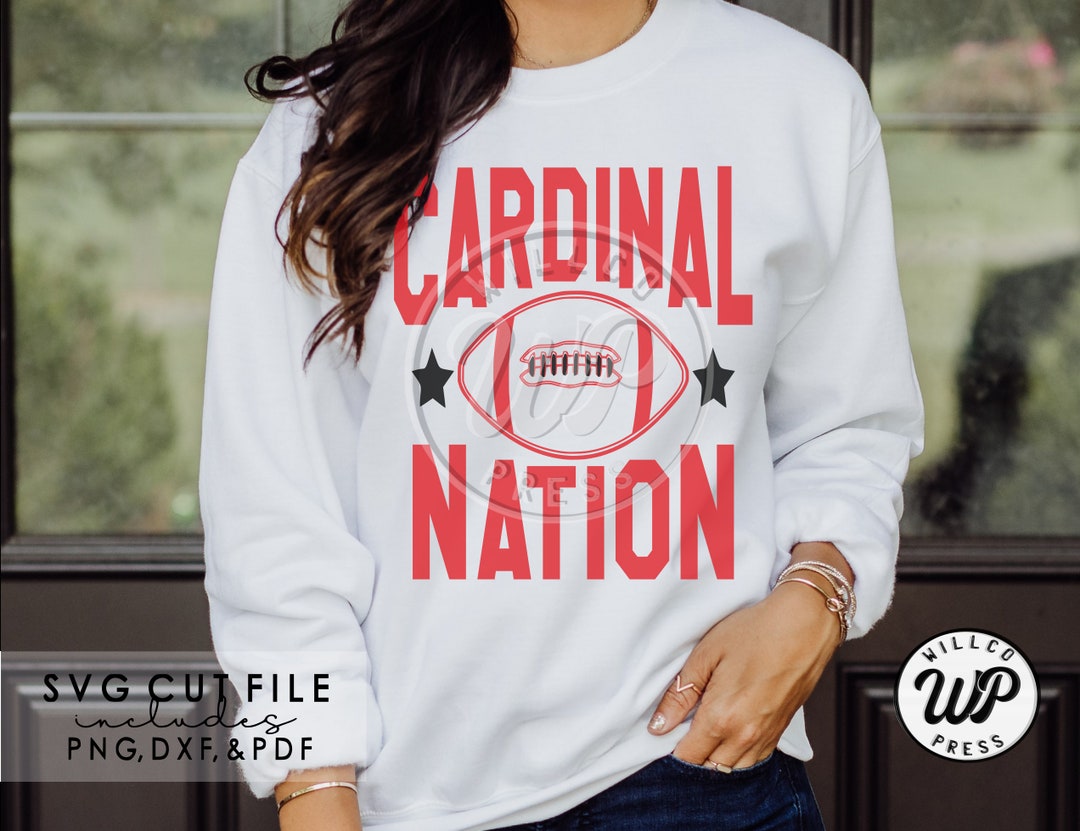 Cardinal Nation Svg, Cardinals Football, School Team Mascots, Png, Dxf ...