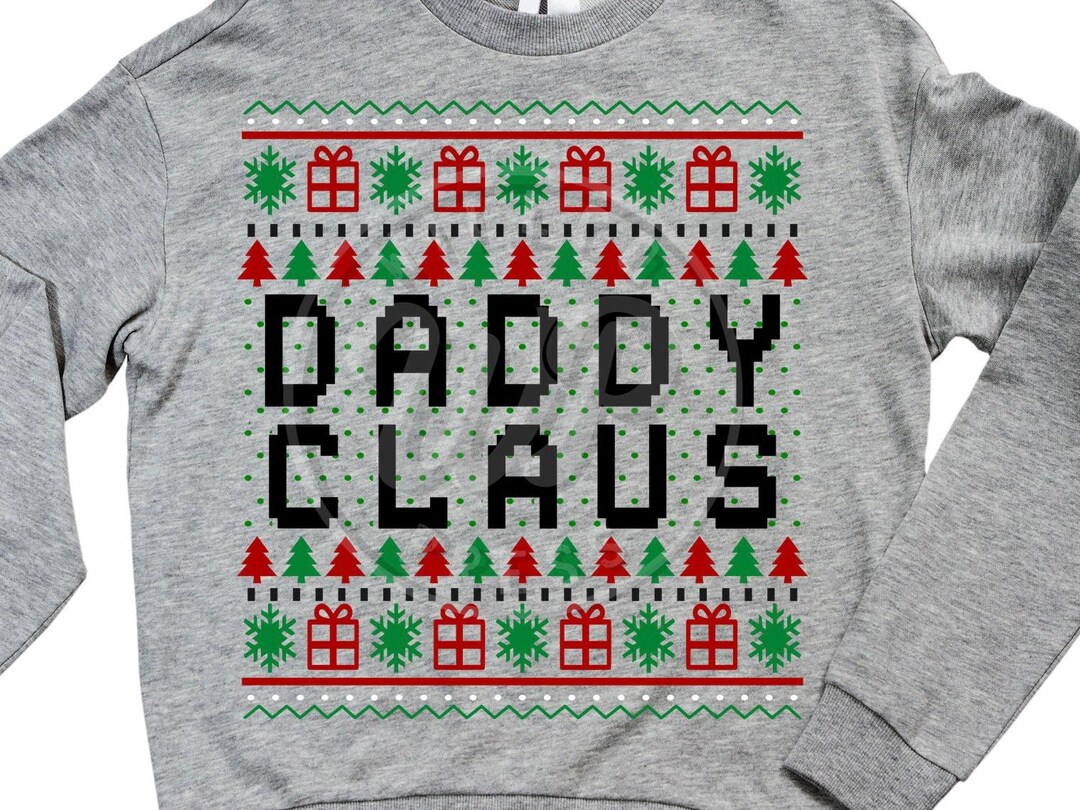 Daddy Claus Svg, Christmas Svg, Cut File, Svg, Eps, Dxf, Silhouette ...