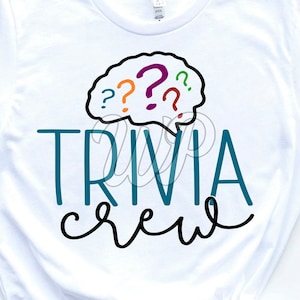 Trivia Crew Svg, Trivia Night Svg, Game Night, Png, Dxf, Svg Files for ...