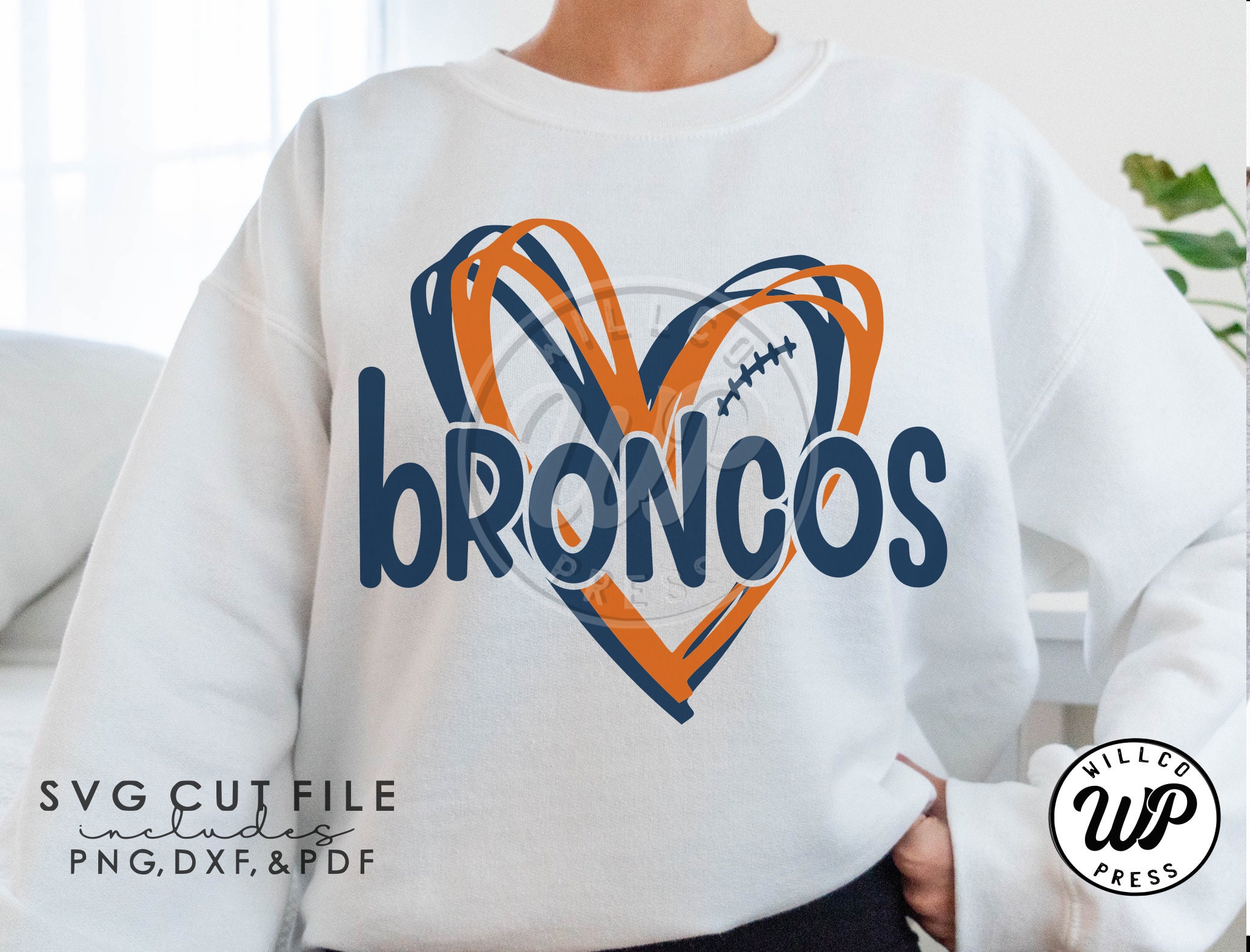Broncos Svg, Football Svg, Png, Dxf, Svg Files for Cricut, Vinyl Cut ...