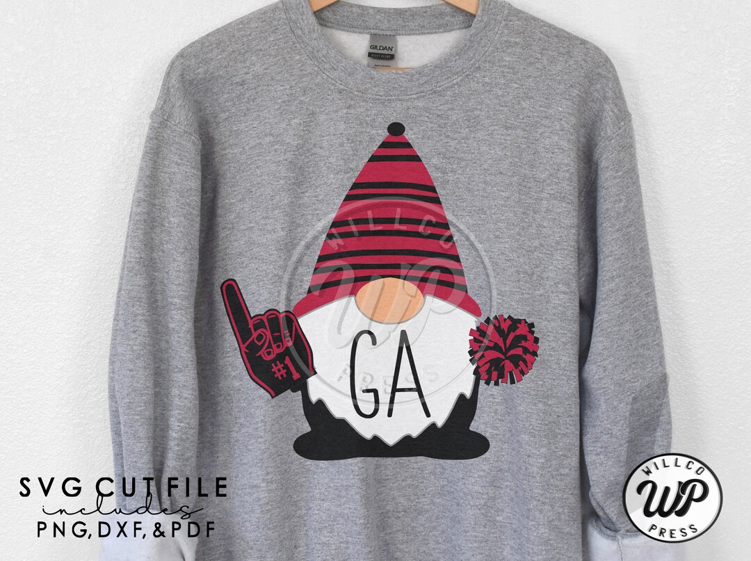GA Gnome Svg, Georgia Svg, Christmas Santa, Png, Dxf, Svg Files for ...