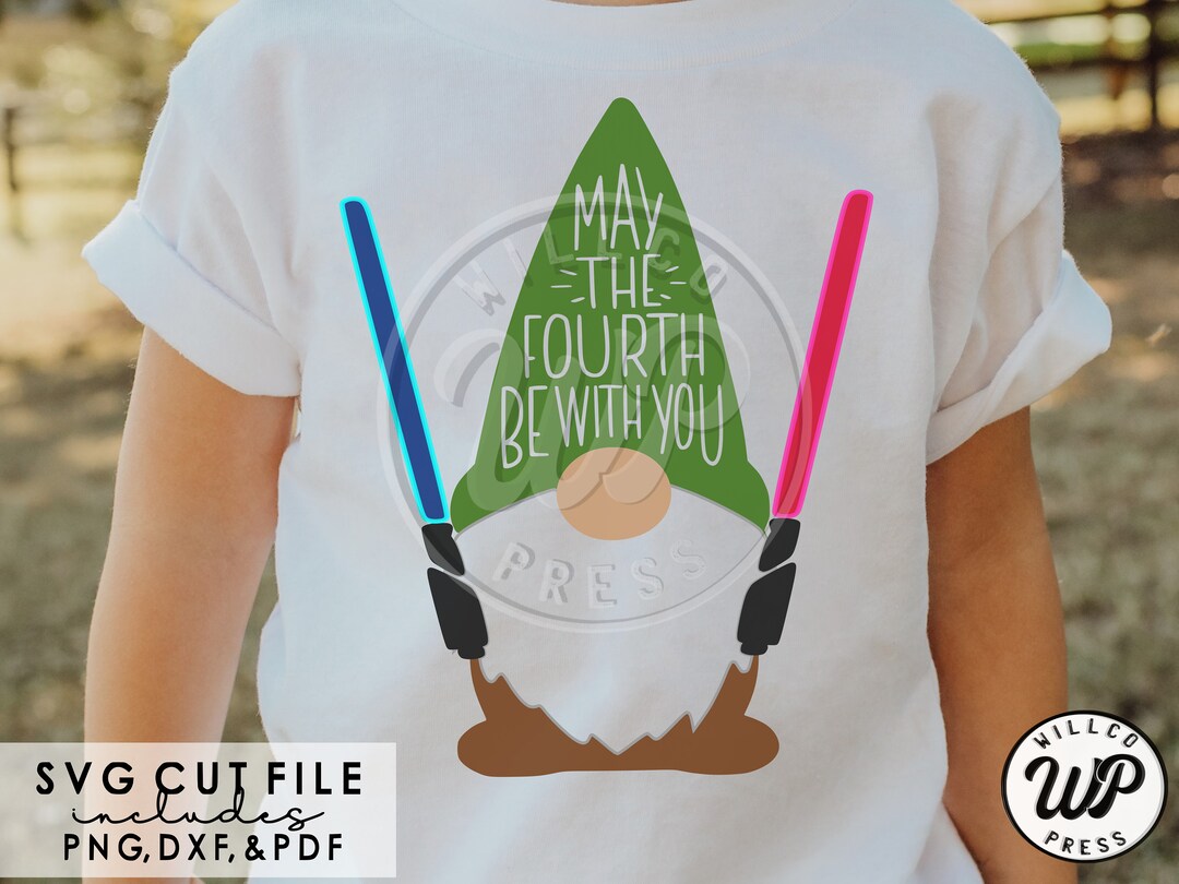 May 4th Gnome Svg, May the Fourth Svg, Png Clipart, Dxf Printing, Svg ...