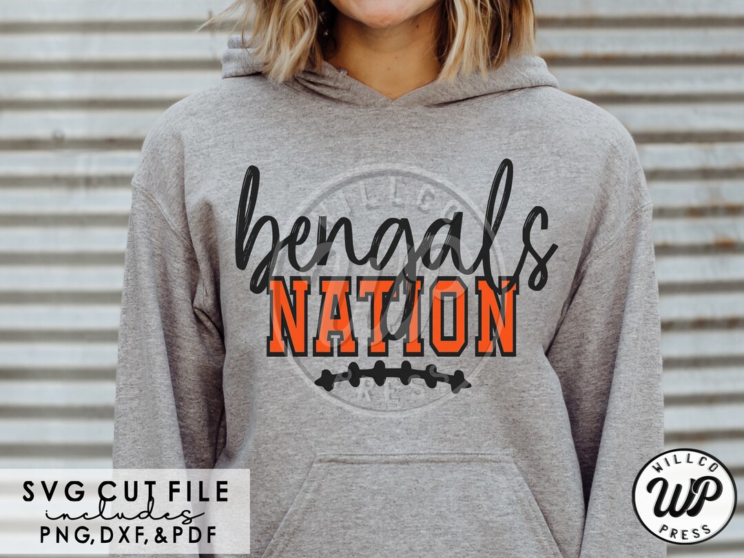 Bengals Nation Svg, Bengals Football, Svg Files for Cricut, Digital ...