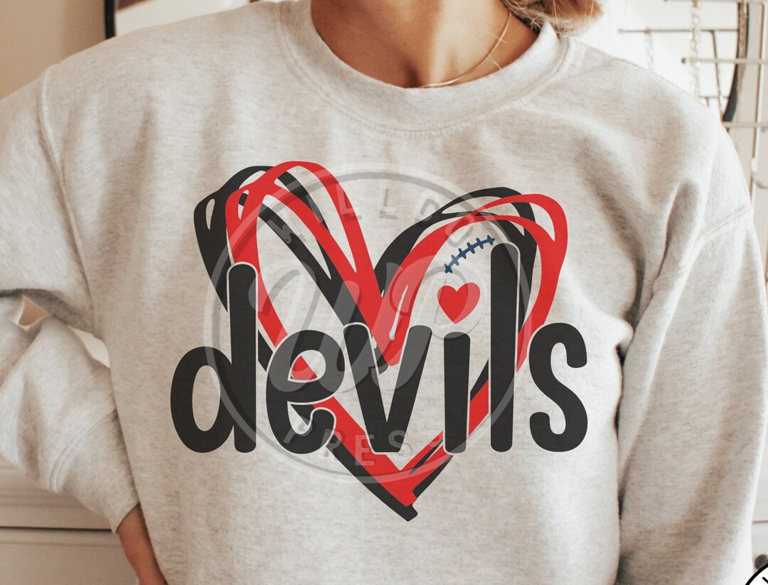 Devils Hearts Svg, Football Svg, Png, Dxf, Svg Files for Cricut, Vinyl ...