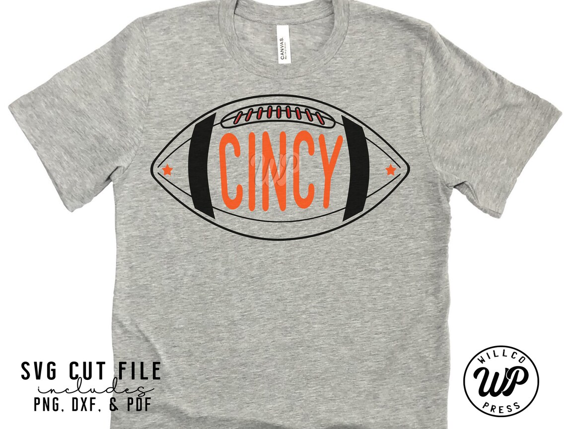 Cincy Football Svg, Cincinnati Svg, Png, Dxf, Svg Files for Cricut ...