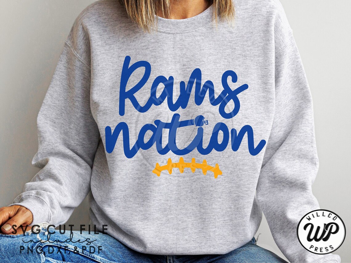 Rams Nation Svg Rams Football Svg Png Dxf Svg Files for - Etsy