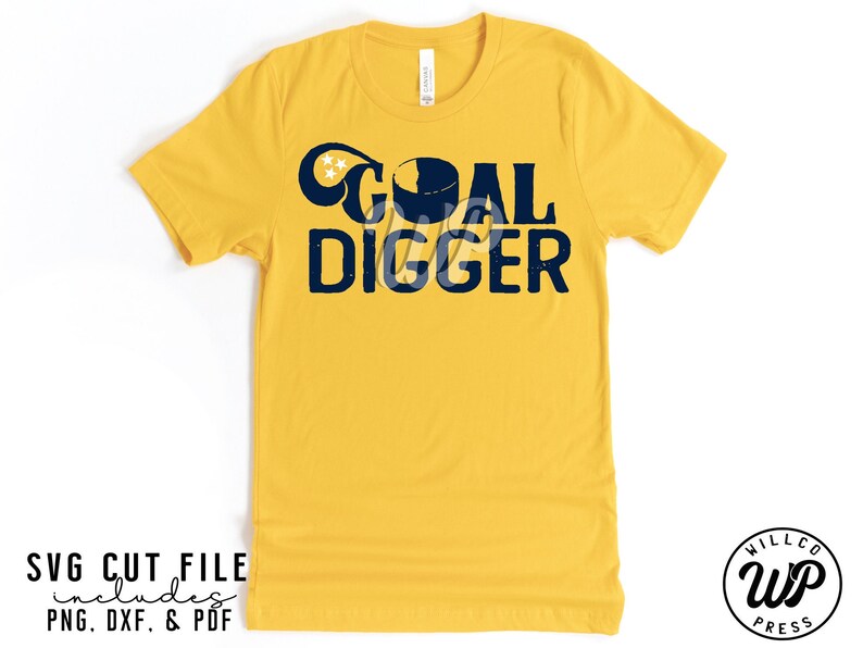 Goal Digger Svg Nashville Hockey Png Dxf Files for Cricut - Etsy