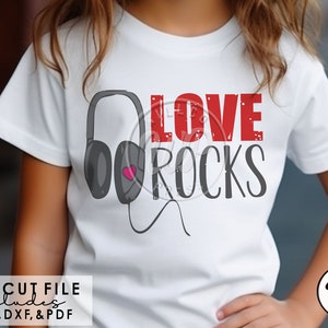 Love Rocks Svg, Valentines Day Svg, Valentine Svg, Grunge Valentine Svg ...