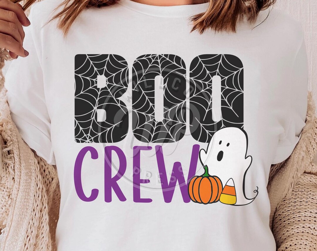 Boo Crew Png, Halloween Svg, Teacher Shirts, Dtf Transfer Image ...
