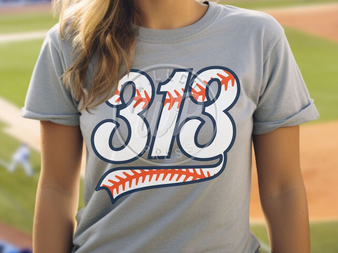 313 Baseball Png, Detroit Svg, Retro Area Code, Dtf Image, Digital ...
