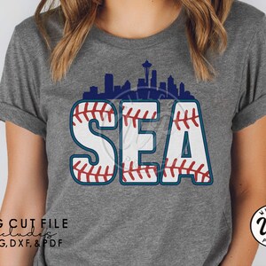 SEA Baseball Svg, Seattle Svg, Airport Code, Png, Dxf, Svg Files for ...