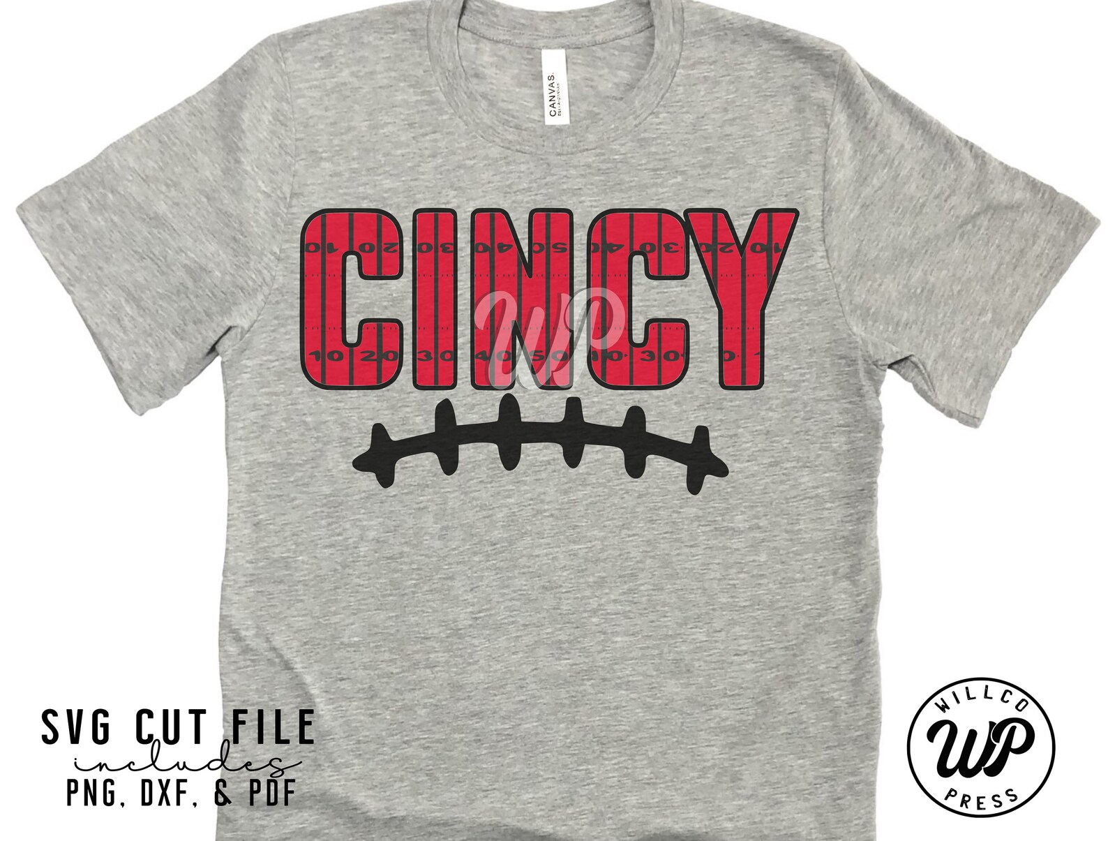 Cincy Football Svg, Cincinnati Field, Png, Dxf, Svg Files for Cricut ...