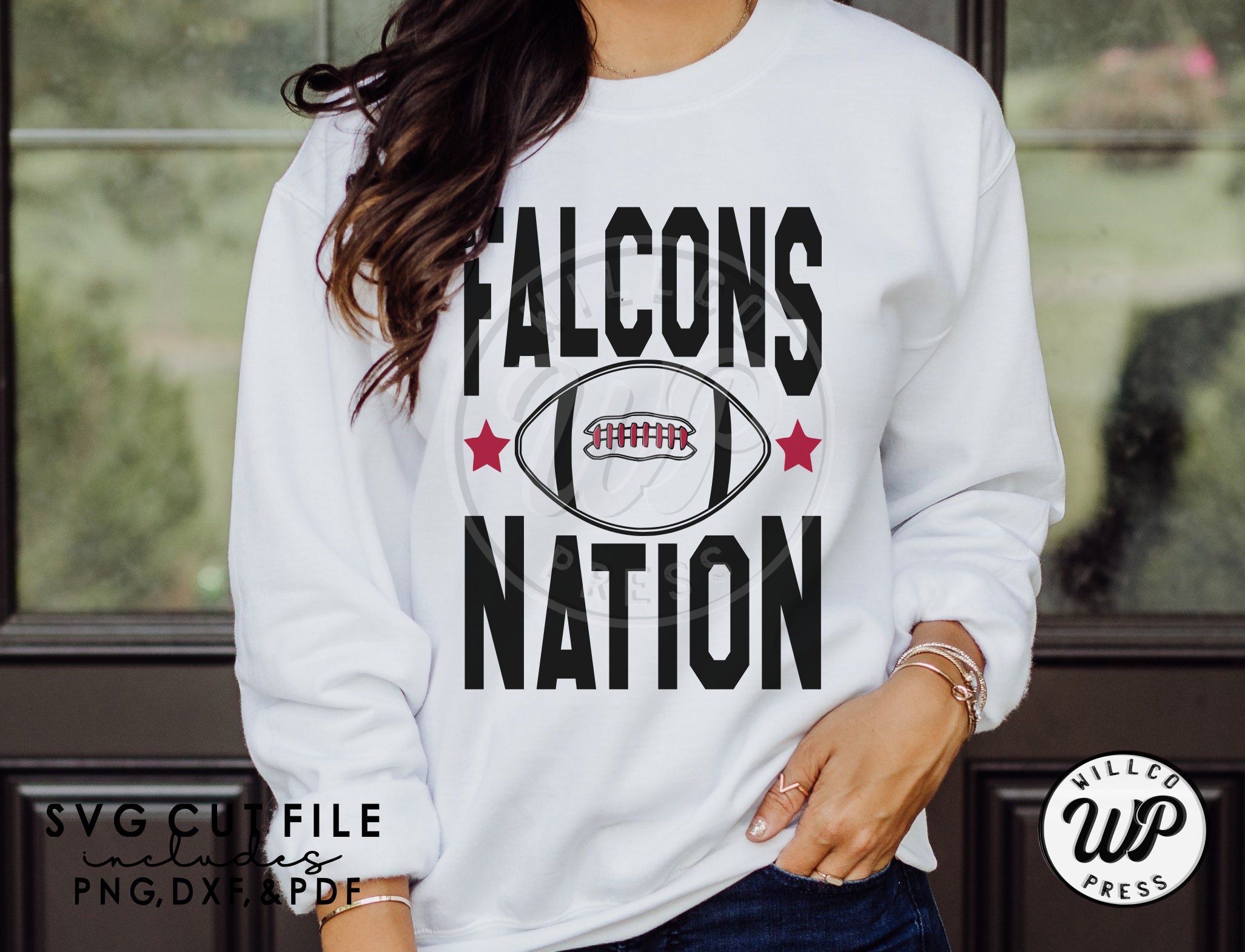 Falcons Nation Football Svg Png Dxf Svg Files for Cricut - Etsy
