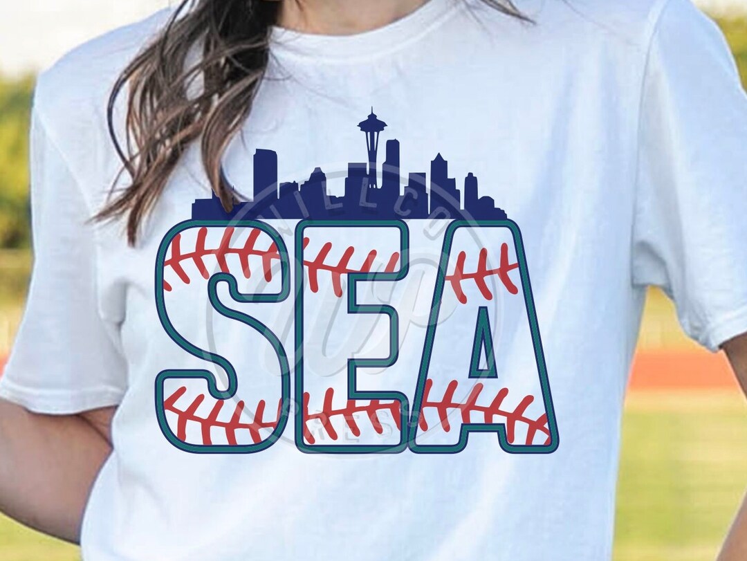 SEA Baseball Svg, Seattle Svg, Airport Code, Png, Dxf, Svg Files for ...