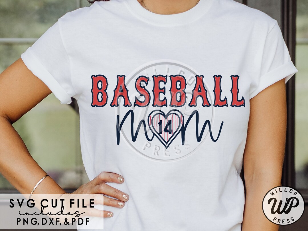 Baseball Mom Svg, Pinstripe Heart, Dxf, Svg Files for Cricut ...