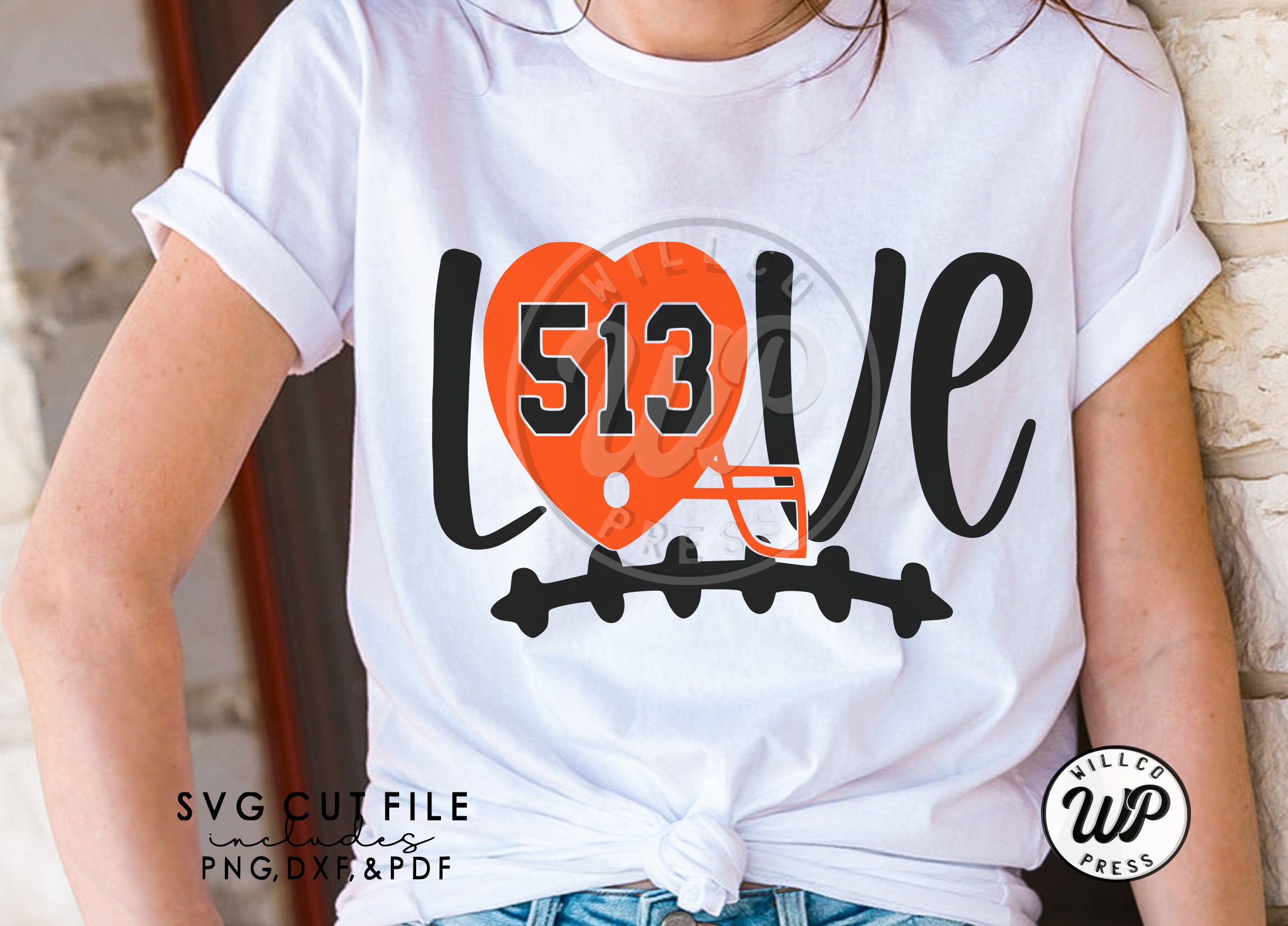 Love 513 Svg Football Svg Cincinnati Svg Png Dxf Svg - Etsy