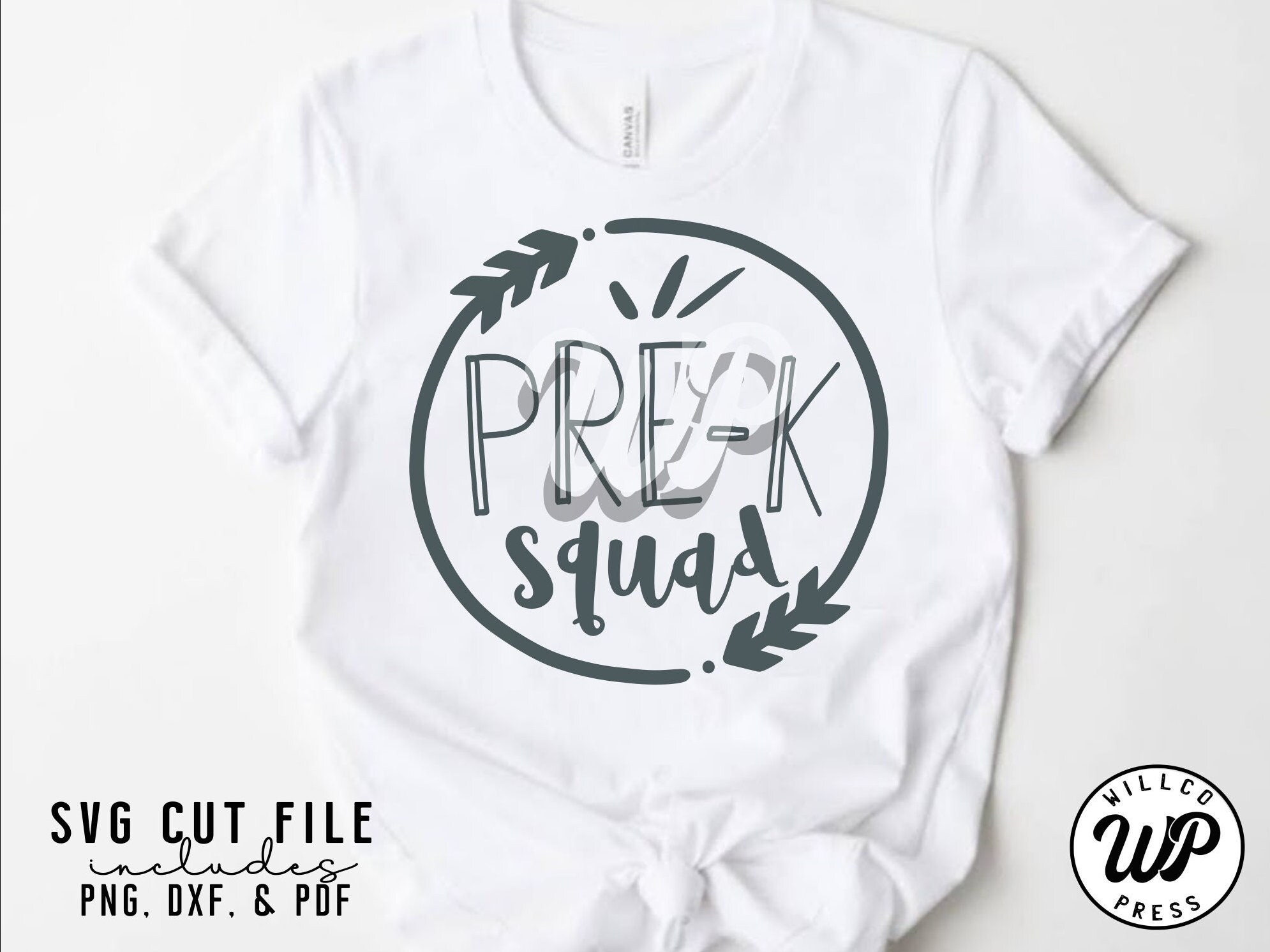 Pre K Squad Svg Pre Kindergarten Teacher Shirt Svgs Png - Etsy