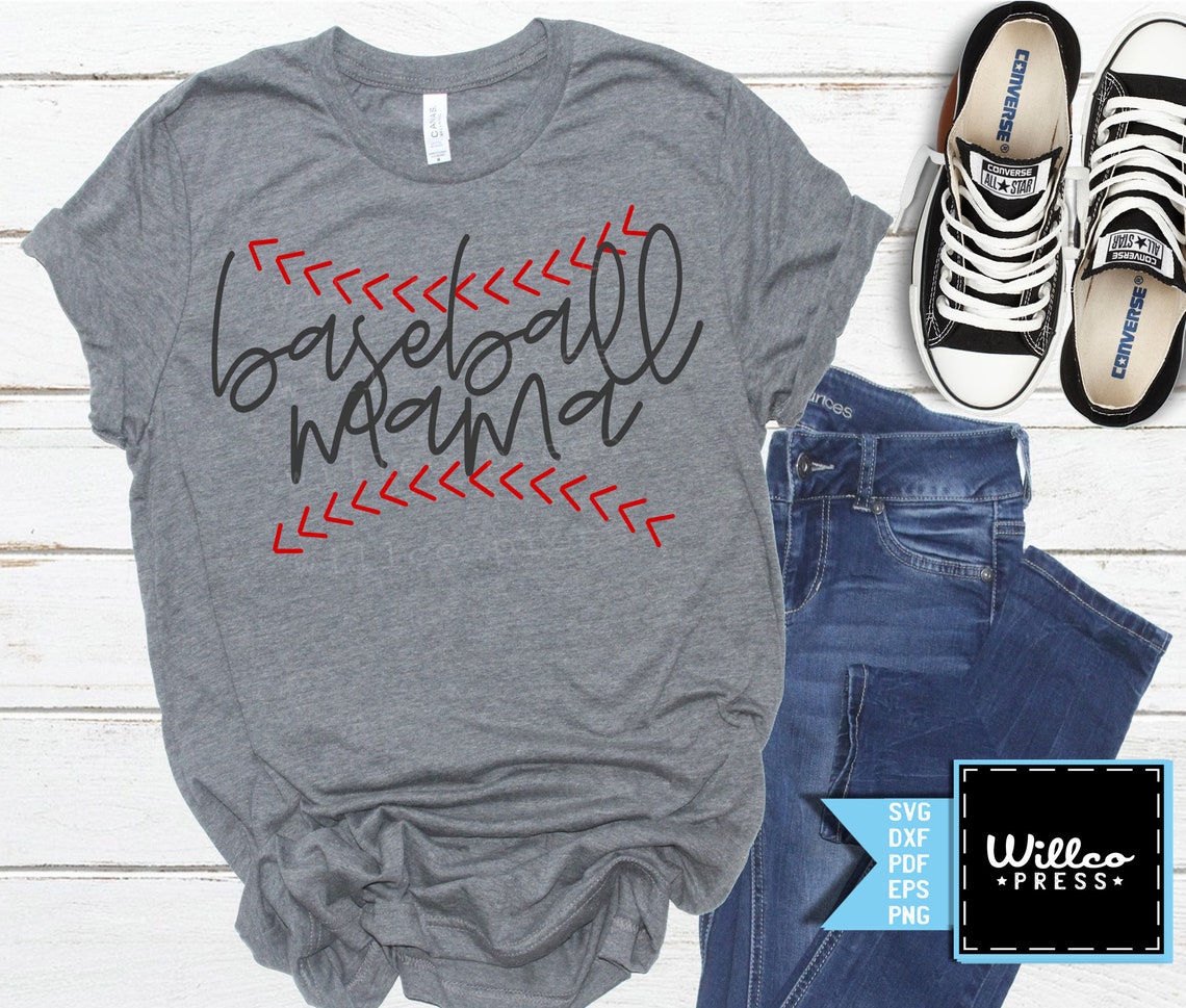 Baseball Mama Svg Baseball Mom Png Dxf Svg Files for - Etsy