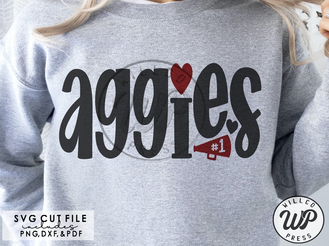 Aggies Cheer Png, School Mascot Svg, Football Shirts, Digital Download ...