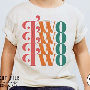 Two Svg, 2nd Birthday, Second Birthday, Png, Dxf, Svg Files for Cricut ...