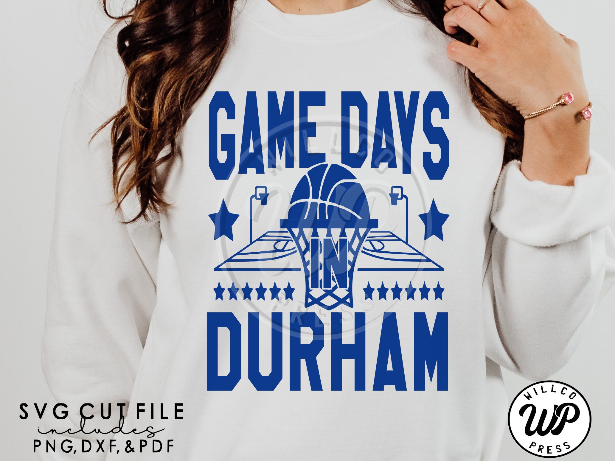 Game Days in Durham, Basketball Svg, Png, Dxf, Svg Files for Cricut ...
