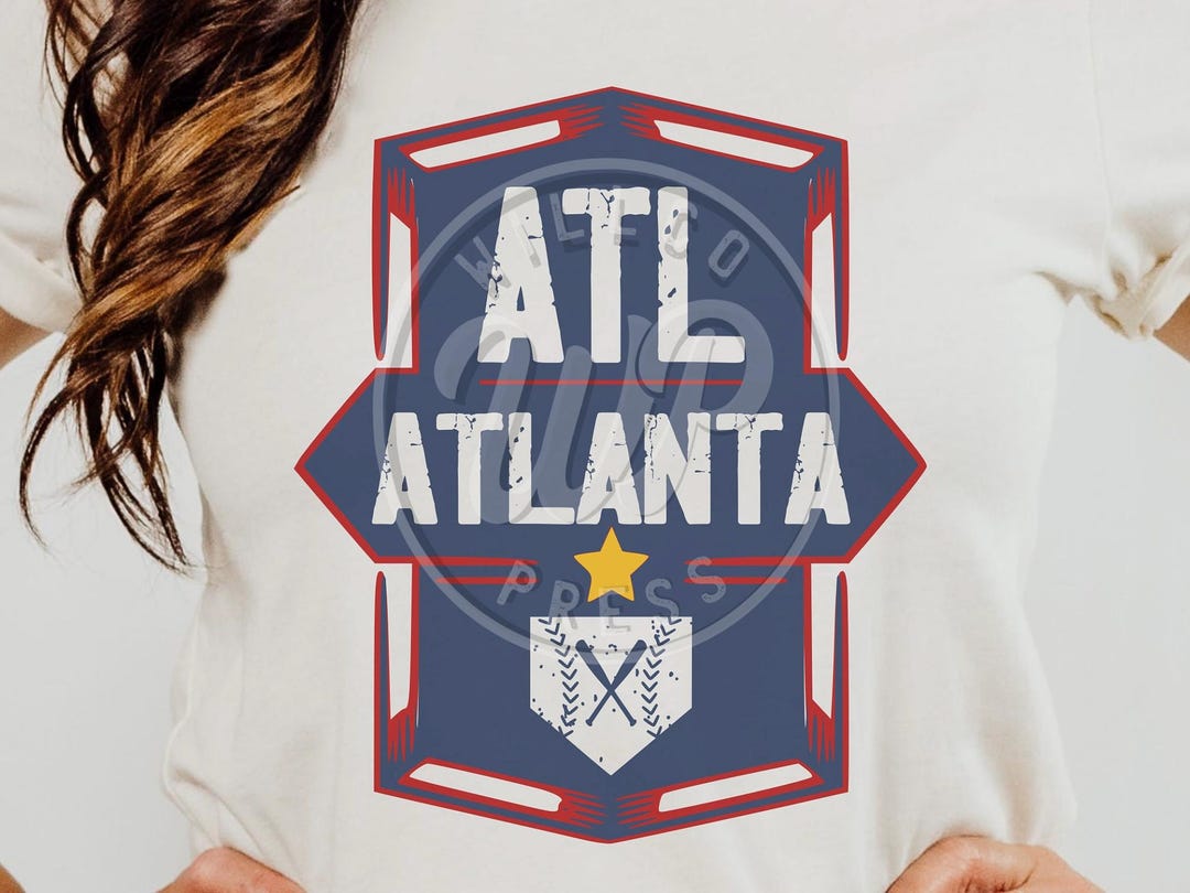 ATL Baseball Svg, Atlanta Airport Code, Transparent Png, Dxf for ...