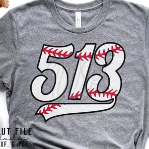 513 Baseball Png, Cincinnati Svg, Cincy Area Code, Sublimination, Dtf Printing, Heat Transfer ...