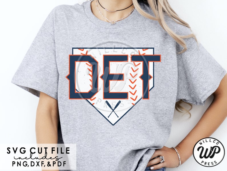 DET Baseball Png, Detroit Svg, Svg Files for Cricut, Sublimination, Dtf ...