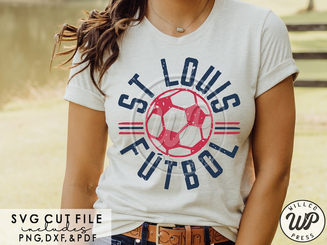 St Louis Futbol, Grunge Soccer Svg, Png Clipart, Digital, Sublimination ...