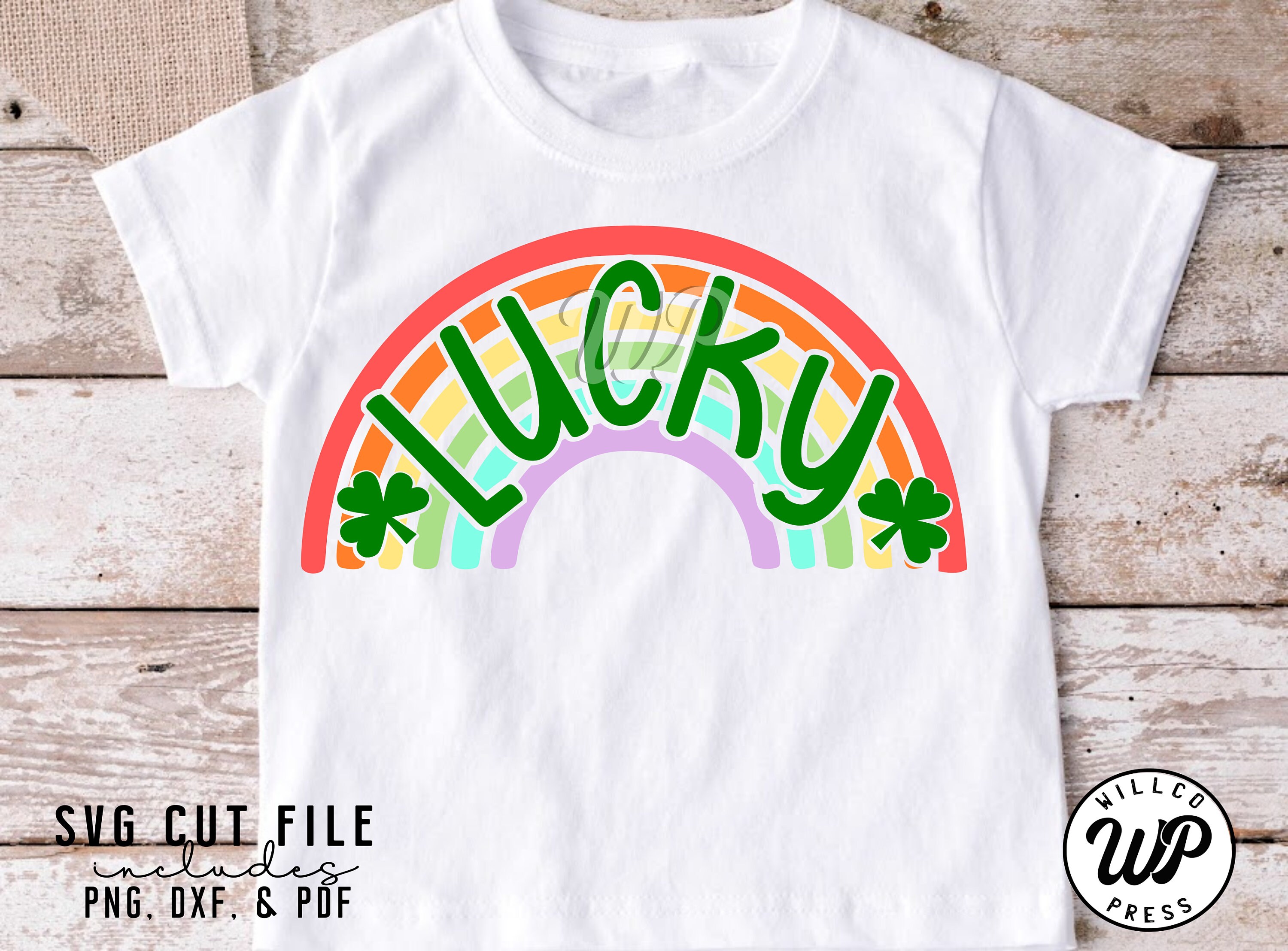 Lucky Rainbow Svg St Patricks Day Png Dxf Shirt Svgs Svg - Etsy