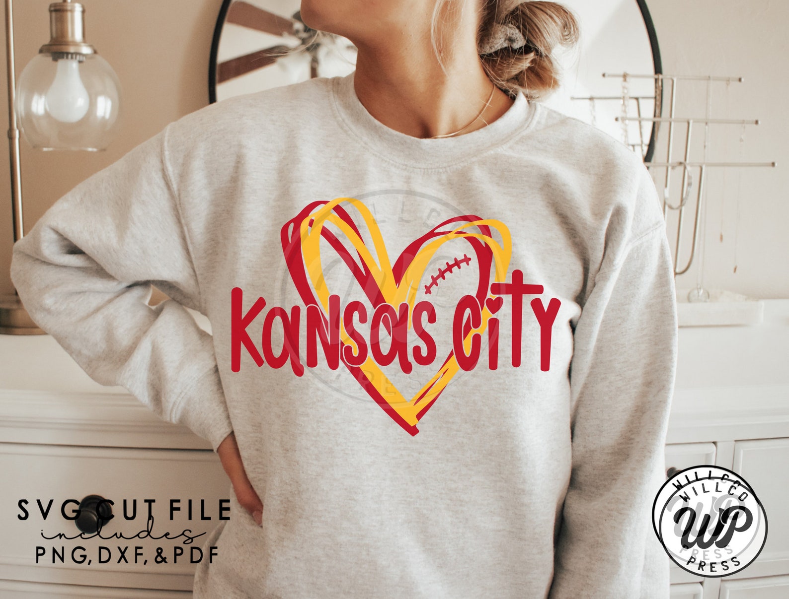 Kansas City Svg Football Hearts Svg Png Dxf Svg Files for - Etsy