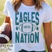 Eagles Nation Svg, Football Clipart, Transparent Png, Dtf Printing, Dxf ...