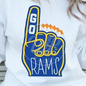 Go Rams Svg, Rams Football, Fan Foam Finger, Dxf, Png, Svg Files for ...