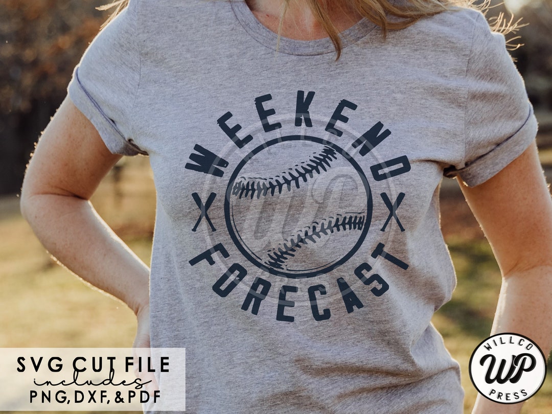 Weekend Forecast, Retro Baseball Svg, Digital, Png Clipart, Dxf, Svg ...