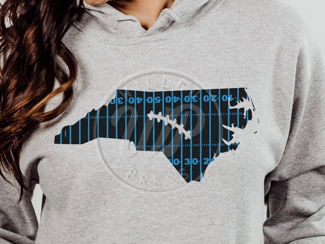 North Carolina Svg, Football Svg, State Outline, Png, Dxf, Svg Files ...