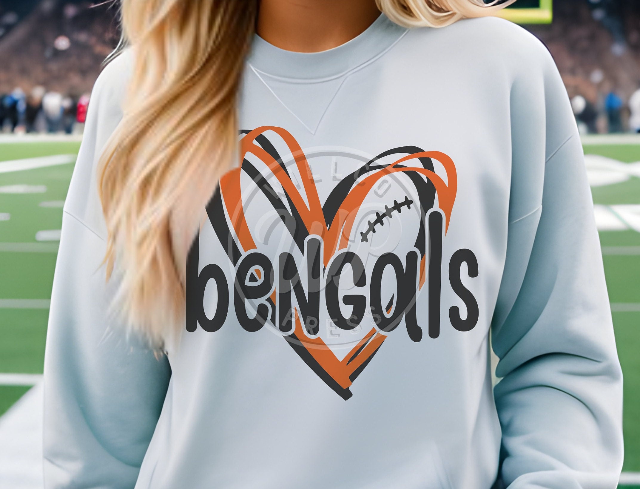 Bengals Hearts Svg, Football Svg, Png, Dxf, Svg Files for Cricut, Vinyl ...