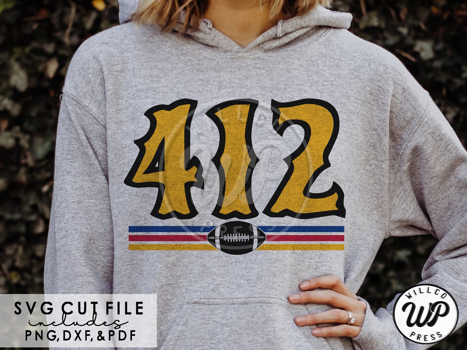 Pittsburgh Area Code, 412 Football Shirts, Digital Download ...