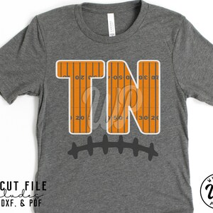 TN Football Svg, Tennessee Football Svg, Png, Dxf, Svg Files for Cricut ...