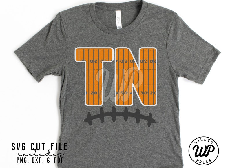 TN Football Svg Tennessee Football Svg Png Dxf Svg Files - Etsy