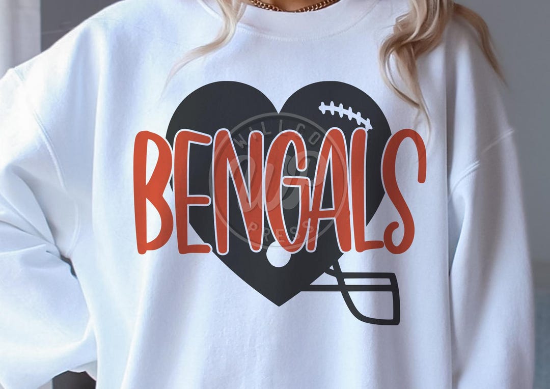 Bengals Heart Helmet, Mascot Png, Football Svg, Digital Download, Svg ...