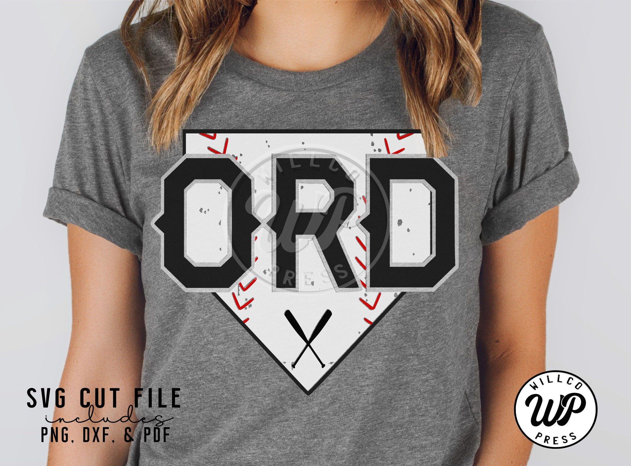 ORD Svg Chicago Svg Baseball Svg Airport Code Grunge - Etsy